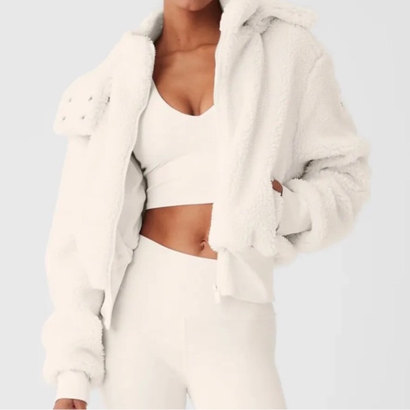 ALO Yoga | Jackets & Coats | Alo Yoga Teddy Jacket Cozy Chic | Poshmark